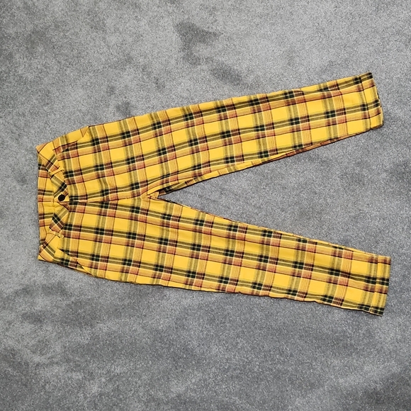 DIDK | Pants & Jumpsuits | Yellowred Plaid Trousers | Poshmark